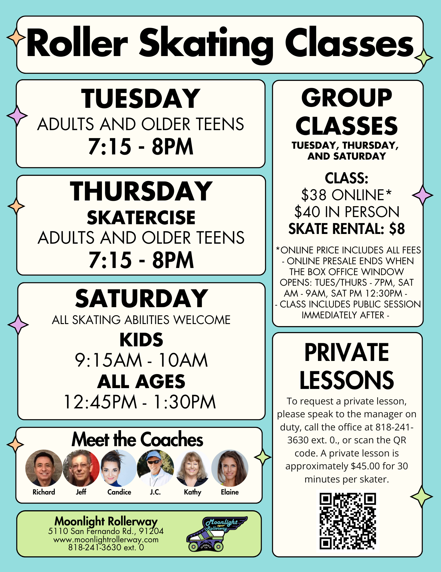 Classes - Moonlight Rollerway